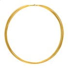 14 KT Yellow Gold 21 Strand Gold Cable Wire Necklace Bayonet Clasp NEW ...