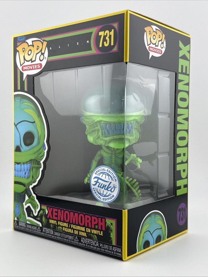 Funko Pop! Movies: Alien - Xenomorph (Black Light) #731 (Special ...