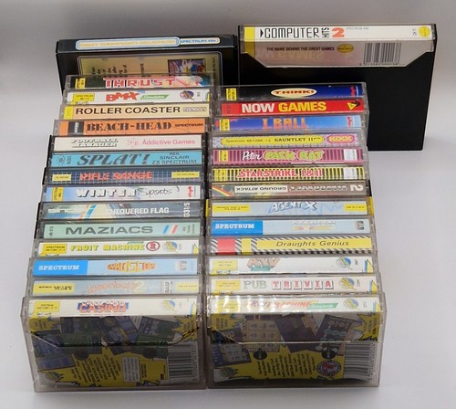 Vintage Sinclair ZX Spectrum Computer Cassette Tape Game Bundle X 29 ...