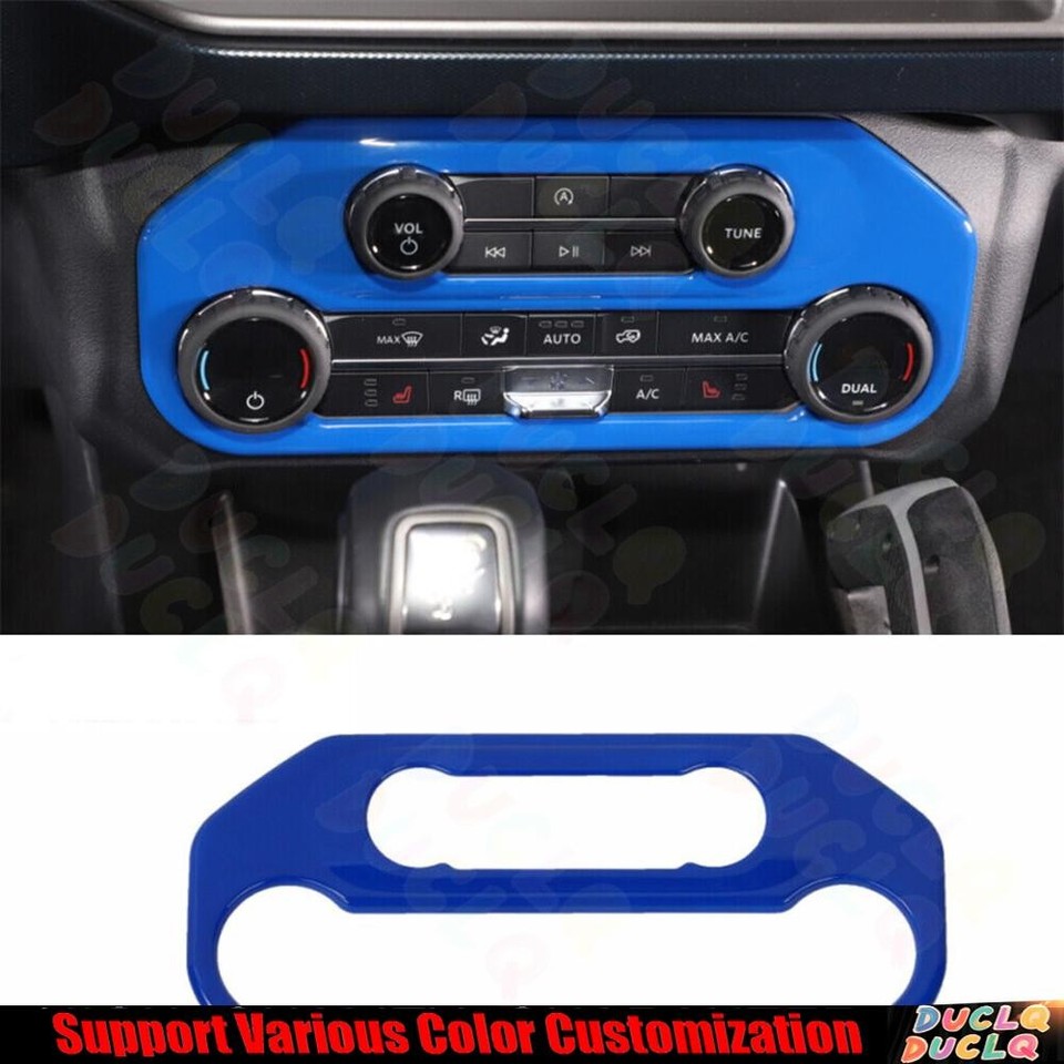 Central AC Button Control Cover Trim 1PCS For Ford Bronco 2021-2024 ...