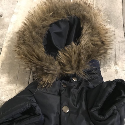 Beache Holic Dog Or Cat Parka Coat Removable Fur Hoodie Size L | eBay