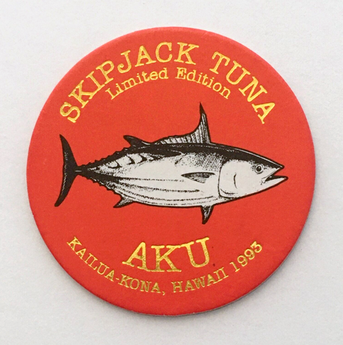 Skipjack Tuna Hawaii Pog Milk Cap Aku Fish Red Limited Ed. 90s Game ...