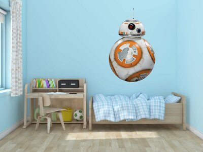 BB8 Wall Decal, Star Wars Art Decor, Star Wars Decal, Star Wars BB8 ...