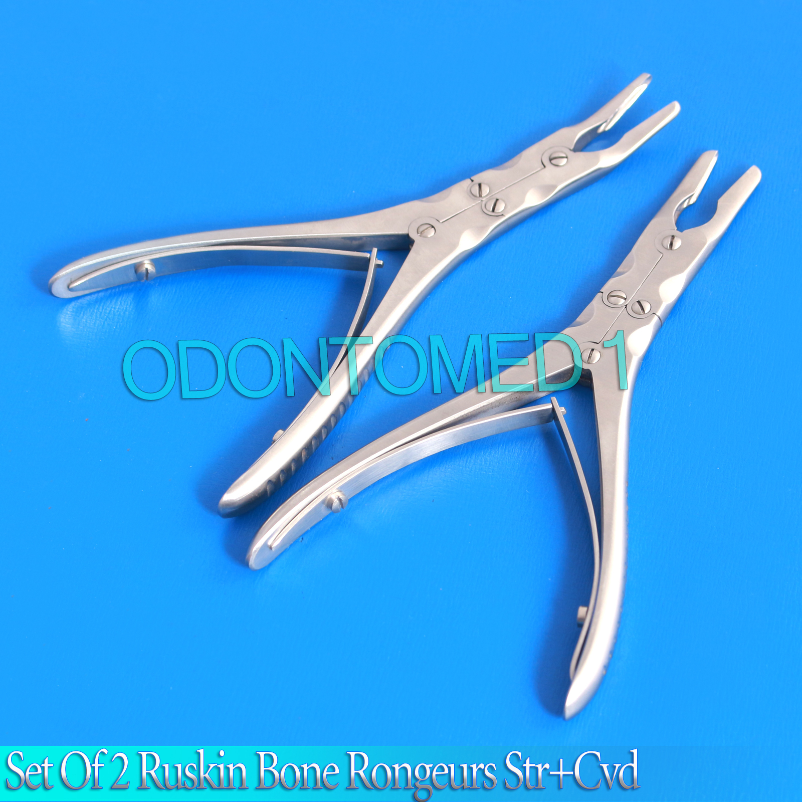 2 Pcs Ruskin Rongeurs 6" Str + Cvd Orthopedic Surgical Instruments | eBay