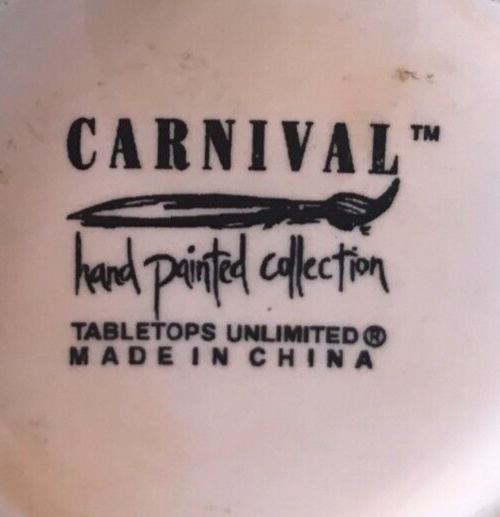 Carnival Hand-Painted Oil Drizzle Deco Diamond Collection Pattern. | eBay