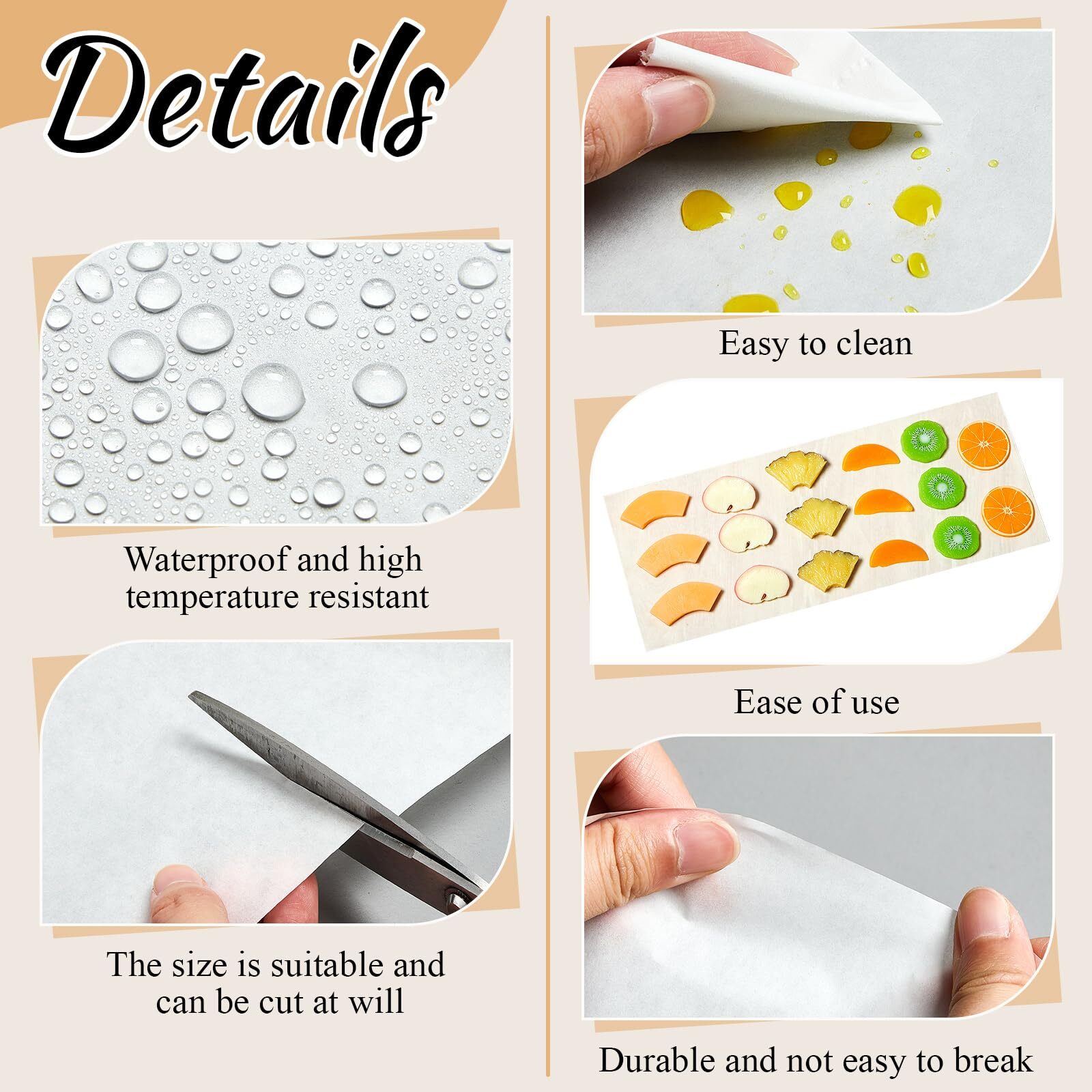 200 Pcs Tray Mats Set Freeze Dryer Trays Parchment One Off Paper Precut ...