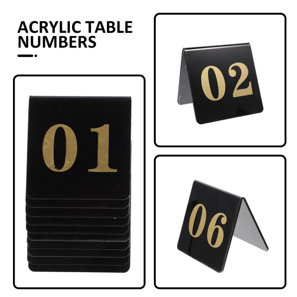 20 Pcs Wedding Table Numbers Signs Acrylic Table Numbers for Wedding ...