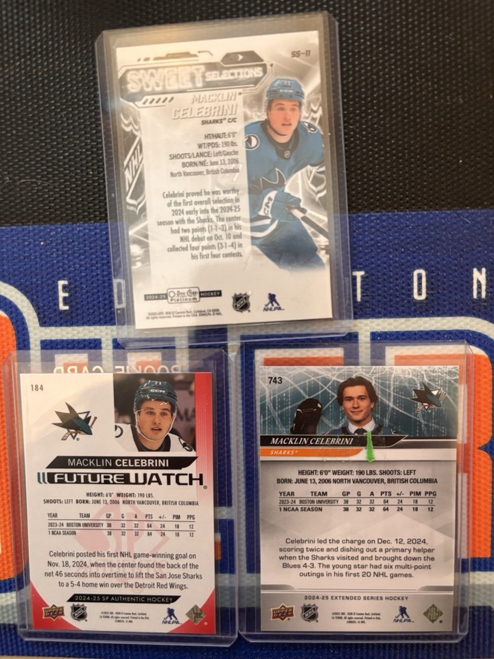 Macklin Celebrini Lot | eBay