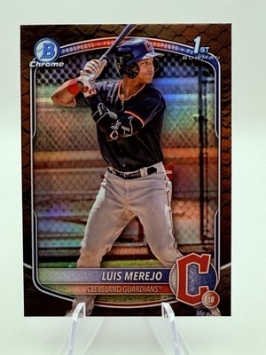 Luis Merejo 2025 Bowman Chrome 1st Prospect Reptilian Refractor ...