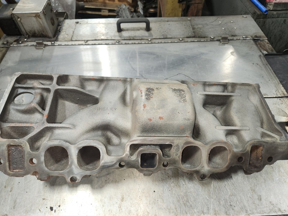 Chevrolet 3866948 BBC Iron Holley Intake Manifold Dated 1966 | eBay