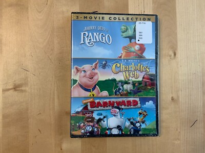 Rango / Charlotte's Web / Barnyard 3-Movie Collection DVD 32429265500| eBay