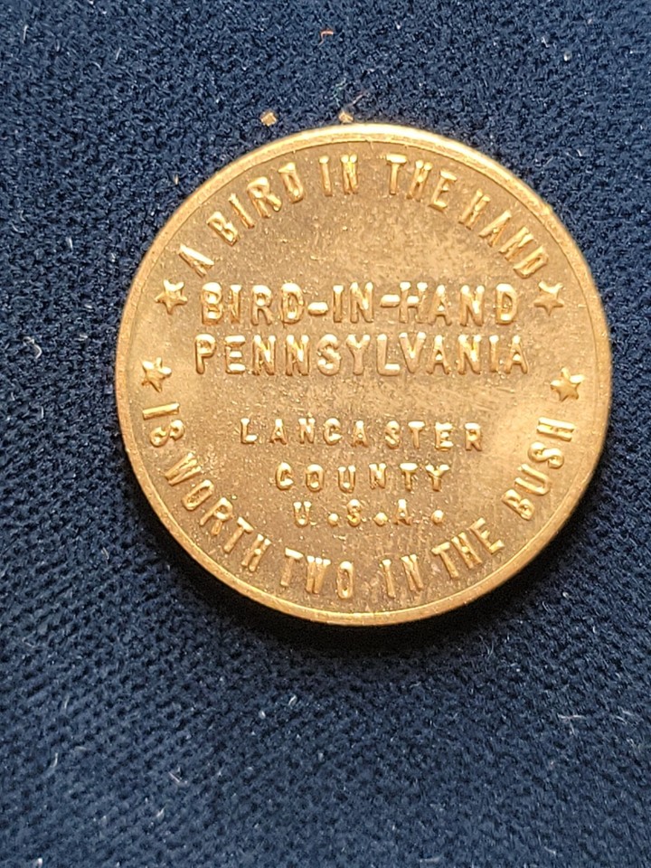 1776 -1976 Bicentennial Indian Head Token Bird in Hand PA 20 MM Copper ...