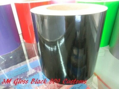 3M Gloss Black 5" Racing Stripes Vinyl Sticker Graphic Decal 5 INCH x ...