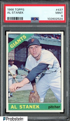 1966 Topps #437 Al Stanek San Francisco Giants PSA 9 MINT | eBay