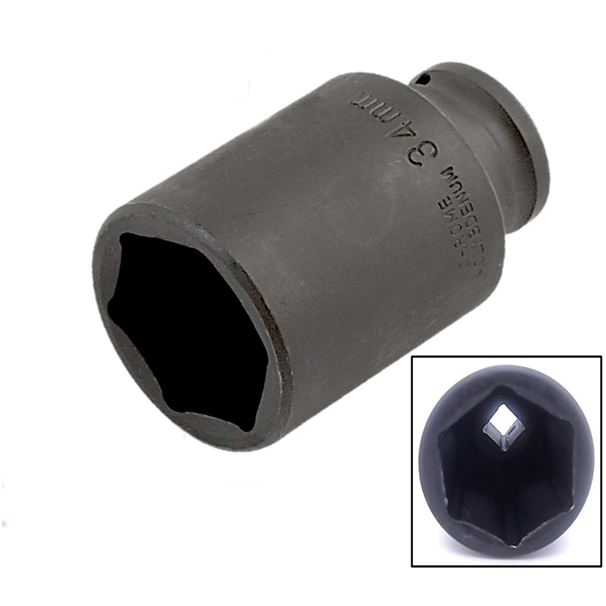 34mm SOCKET DEEP IMPACT 1/2" DRIVE HUB NUTS / FLYWHEEL 6 POINT | eBay UK