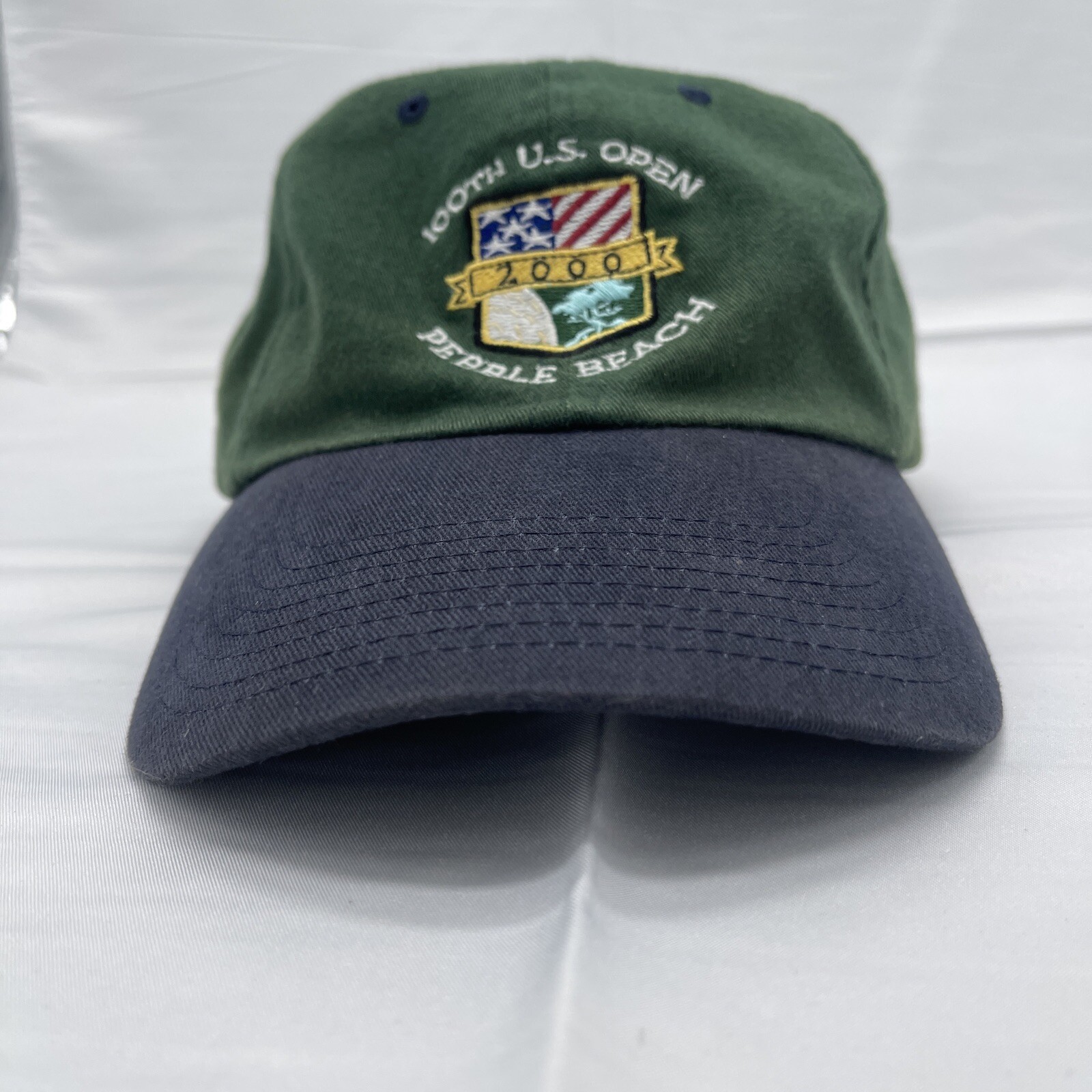 2000 100th US Open Pebble Beach USGA Member Hat Vintage Tiger Woods 3rd ...