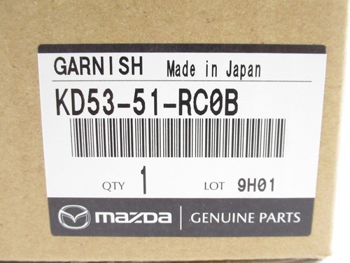 Genuine OEM Mazda KD53-51-RC0B Passenger Rear Lower Door Garnish 2013 ...
