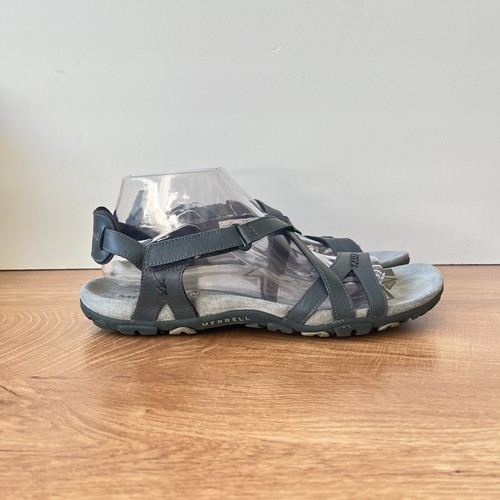 Merrell Sandspur Rose Leather Outdoor Dark Blue Sandals Women's Size US ...