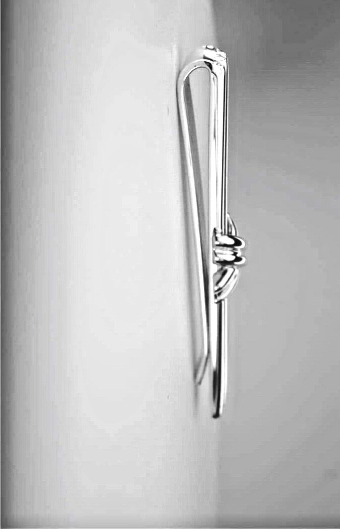 Tiffany & Co Sterling Silver Signature X Tie Tack Clasp Bar in Tiffany ...