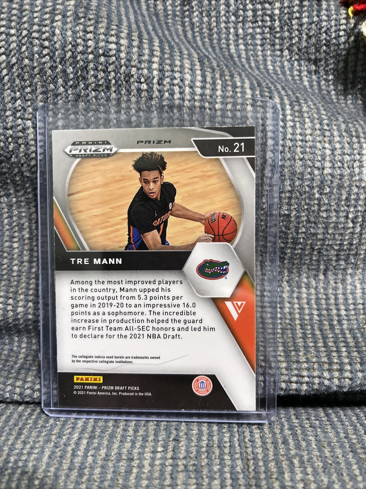 2021 Panini Prizm Draft Picks TRE MANN Purple Wave Rookie Card RC #21 ...