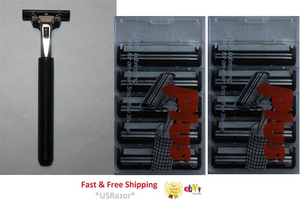 11 Gillette Atra Plus Razor Blades Refills Cartridges (unboxed) Fits ...