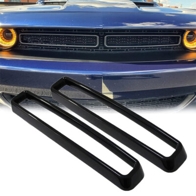 Front Grill Mesh Grille Inserts Trim Exterior for Dodge Challenger 15 ...