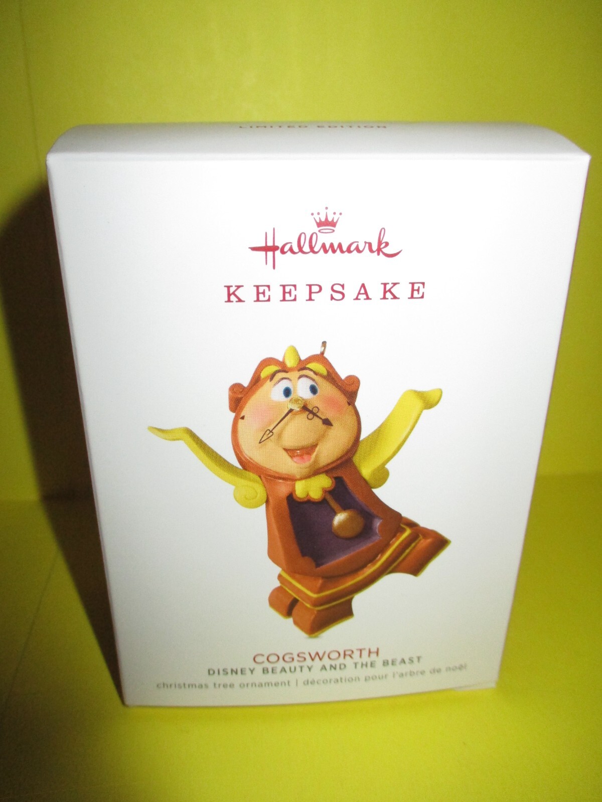 2018 Hallmark Disney Cogsworth Beauty and the Beast Ltd Ed New MIB | eBay