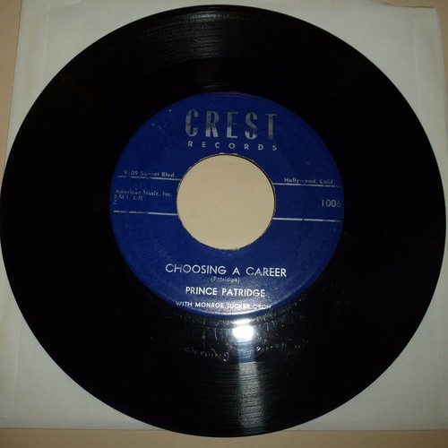 R&B 45 RPM RECORD - PRINCE PATRIDGE - CREST 1006 | eBay