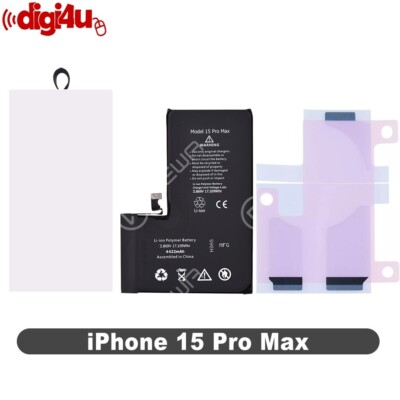 For iPhone 15 Pro Max Battery Replacement 4422mAh High Quality+Adhesive ...