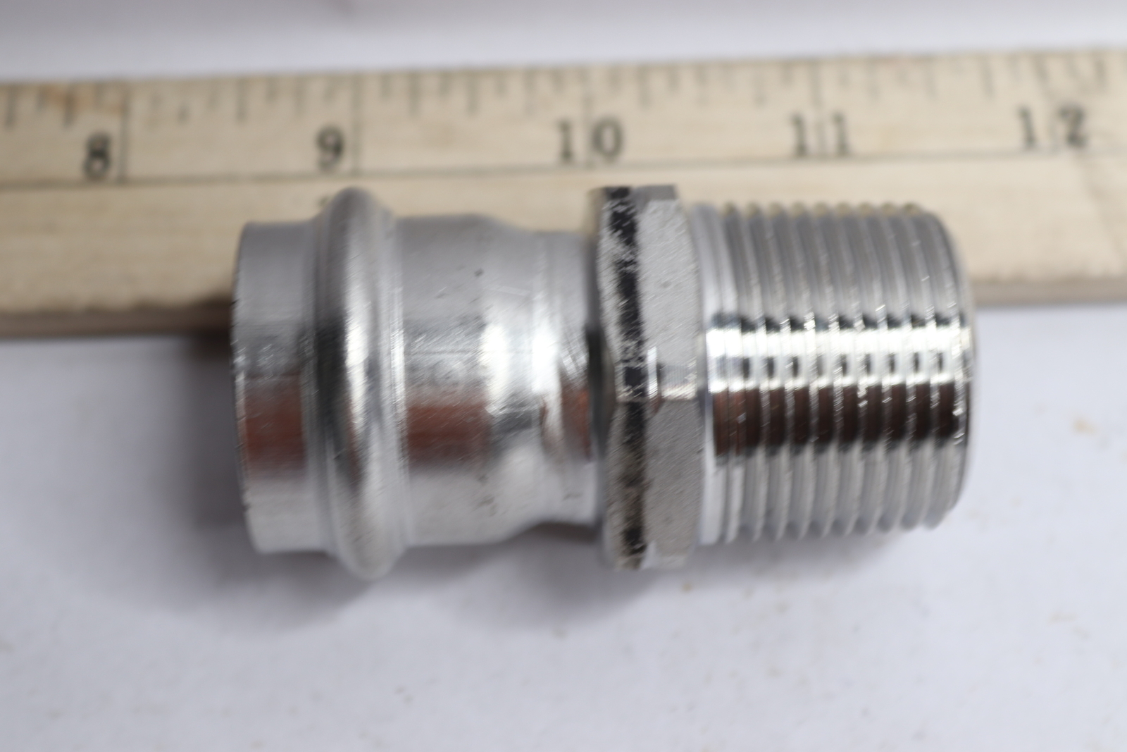 Adapter 304 Stainless Steel Press x MPT Connection Type 1" NPT x 1" | eBay