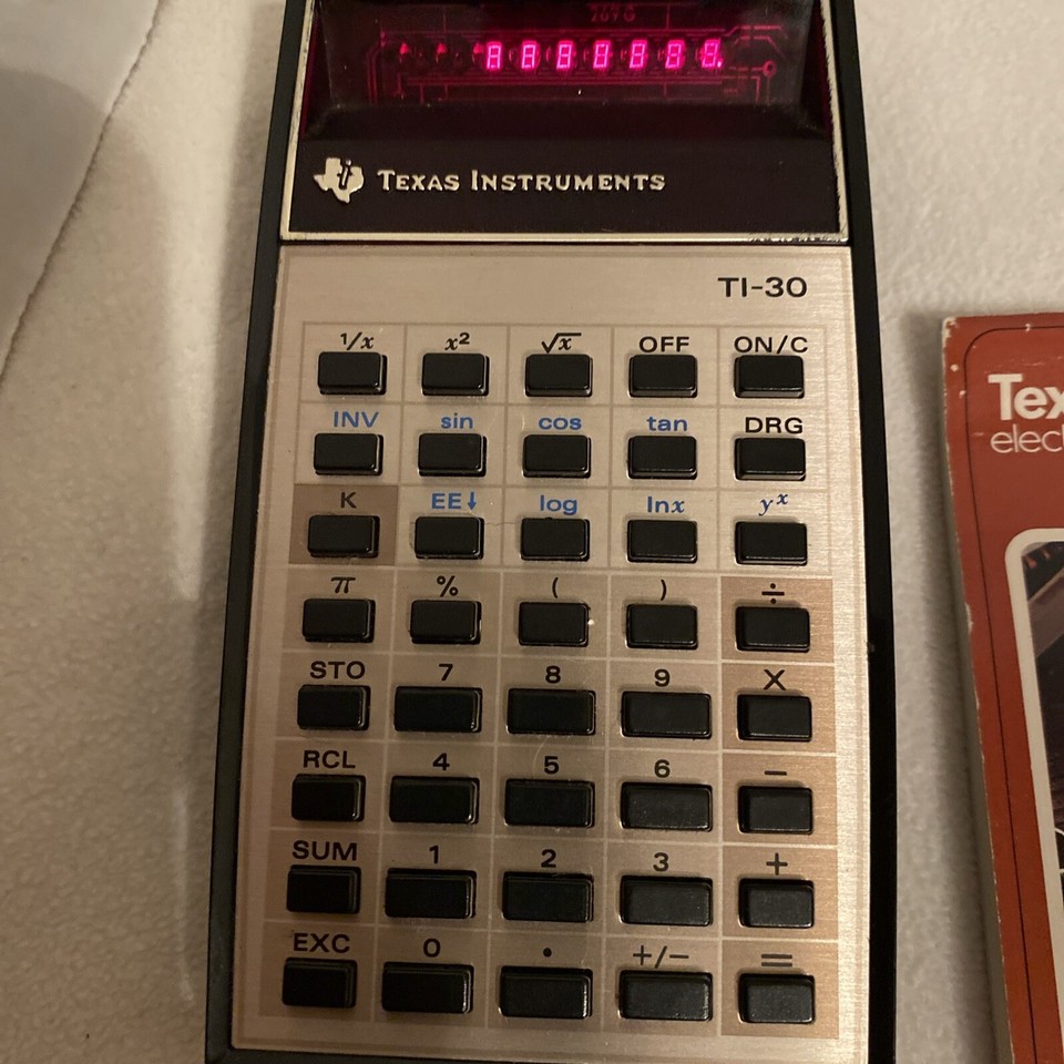 1976 - Texas Instruments - Electronic Slide-Rule Calculator - TI-30 ...