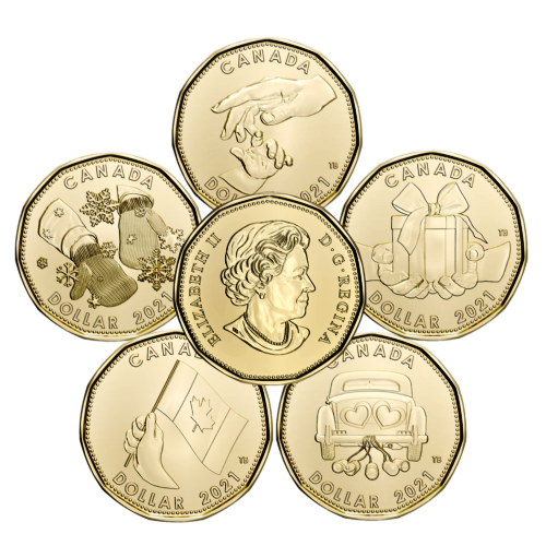 🇨🇦 Rare Canada Loonie, Full Set of Special Struck Dollars, Mint UNC ...
