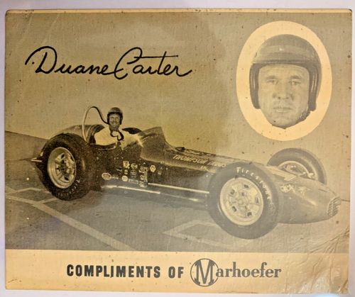 Rare Indy 500 1961 Marhoefer Meats Duane Carter | eBay