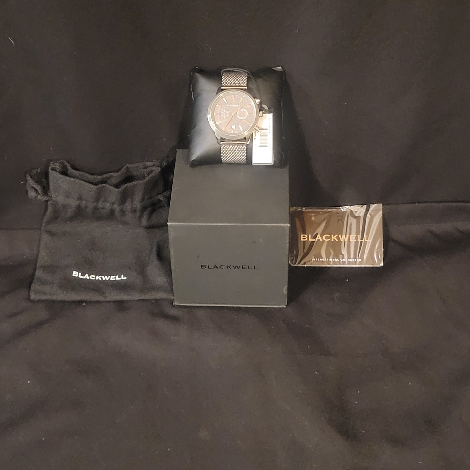 Blackwell Grandeur Gray Dial VD31 Quartz Dual Time 44 mm w Milanese ...