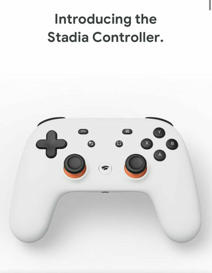 Google Stadia Premiere Edition White Controller + Chromecast Ultra New ...