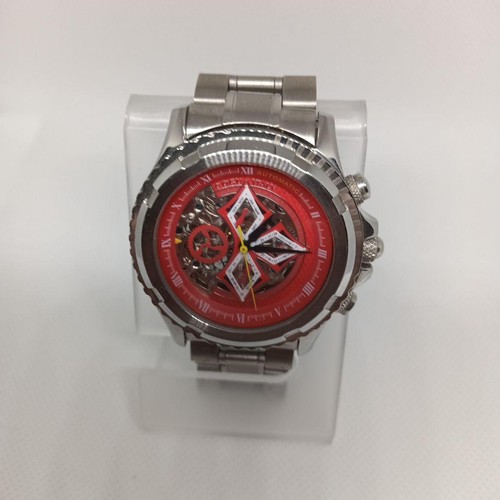 COGU Italy Automatic Skeleton Dial Watch Red Face Stainless Steel Men's ...