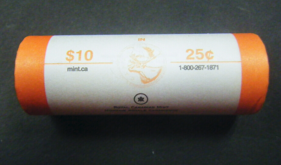 2005 Canada Year of the Veterans Coin Roll Circulation quarter Mint 25 ...
