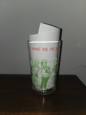Archie Comics "Jughead Wins the Pie Eating Contest" Jelly Jar Glass ...