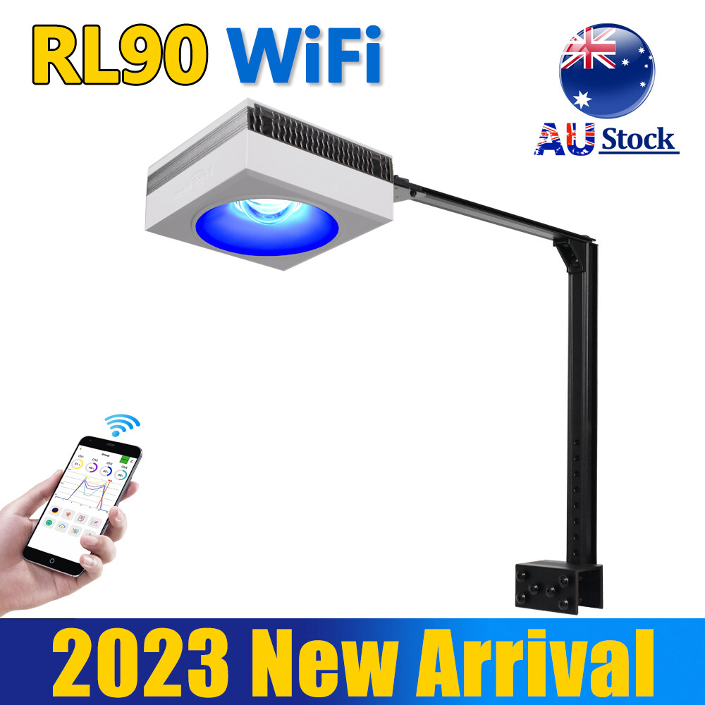 PopBloom RL90 WiFi Marine Led Aquarium Light 60-180cm SPS LPS Reef ...