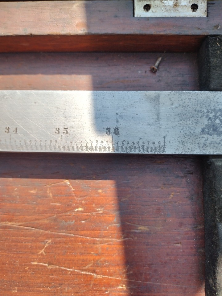 No. 123 Starrett 36" Satin Chrome Finish Vernier Calipers (Modified ...