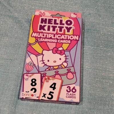Hello Kitty Multiplication Learning Cards Double Sided Make Learning ...