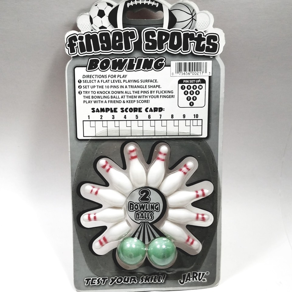 Finger Sports Portable Tabletop Bowling 12 Piece Novelty 2 or More ...