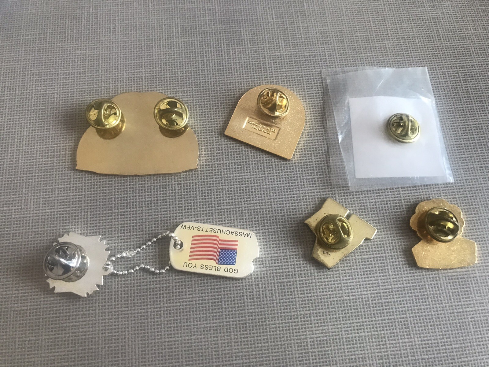Vintage Lot of 6 Rare VFW Lady's Auxiliary Collectors Pins with backs ...