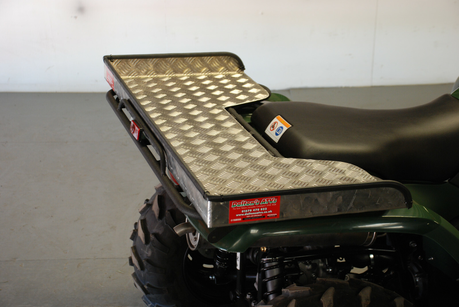 ATV Quad Universal Rear Cargo Alloy Tray, Dog Tray, Alloy checker plate ...