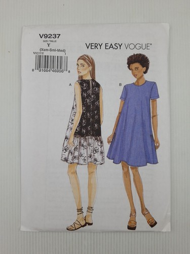 Vogue Sewing Pattern 9237 V9237 Misses 4-14 Easy Loose Pullover Swing ...