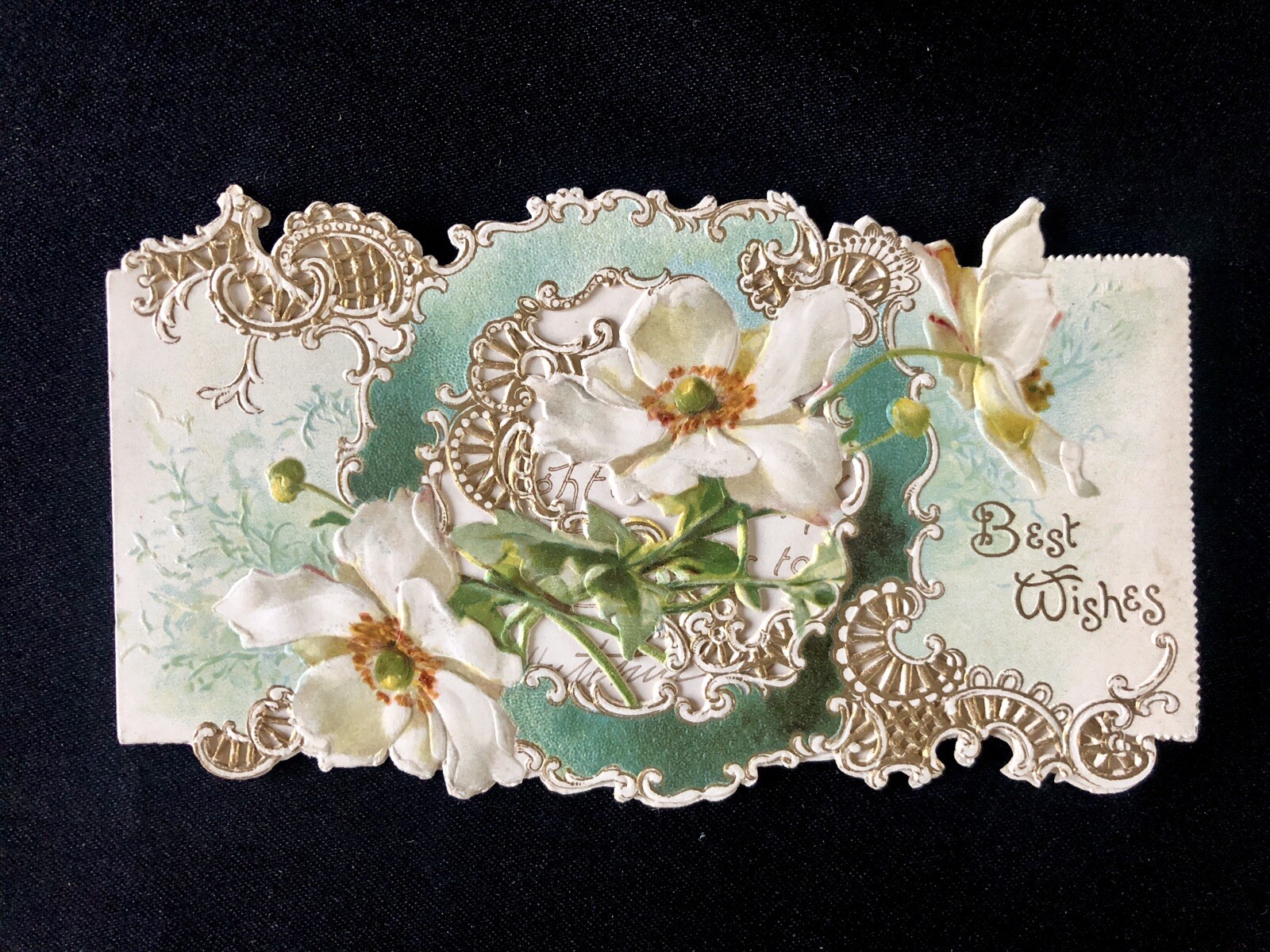 Antique Victorian Raphael Tuck & Sons Christmas Card Embossed Cut Outs ...