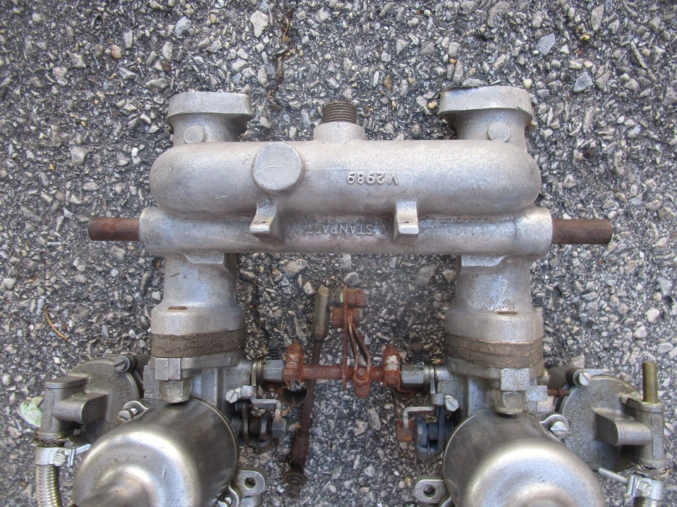 Triumph Spitfire Herald SU HS2 Carburetor Set with Intake Manifold # ...