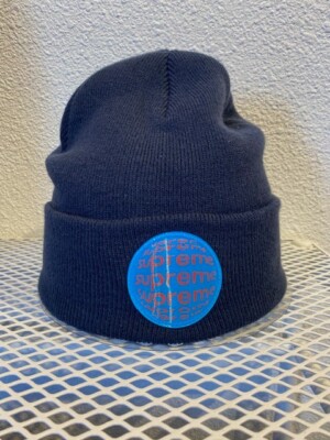 Brand New Supreme Lenticular Patch Beanie SS21 Navy | eBay