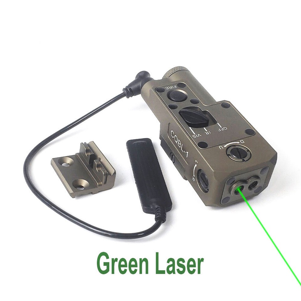 Weapon Pointer CQBL-1 CQBL 1 Green Laser IR Red Dot Aiming Sight ...