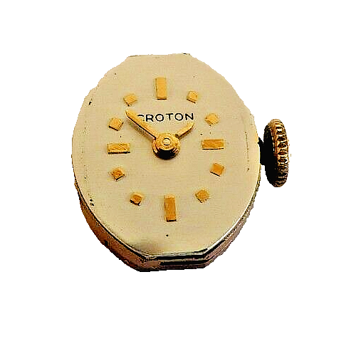 SWISS LADY CROTONS 17 JEWELS MOVMENT AS 1977 WITH DIAL & HANDS RUN SKU ...